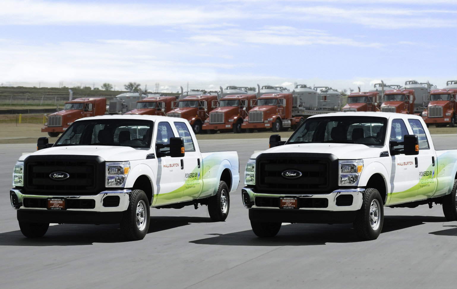 Halliburton's fleet gains 100 pickups that can run on natural gas