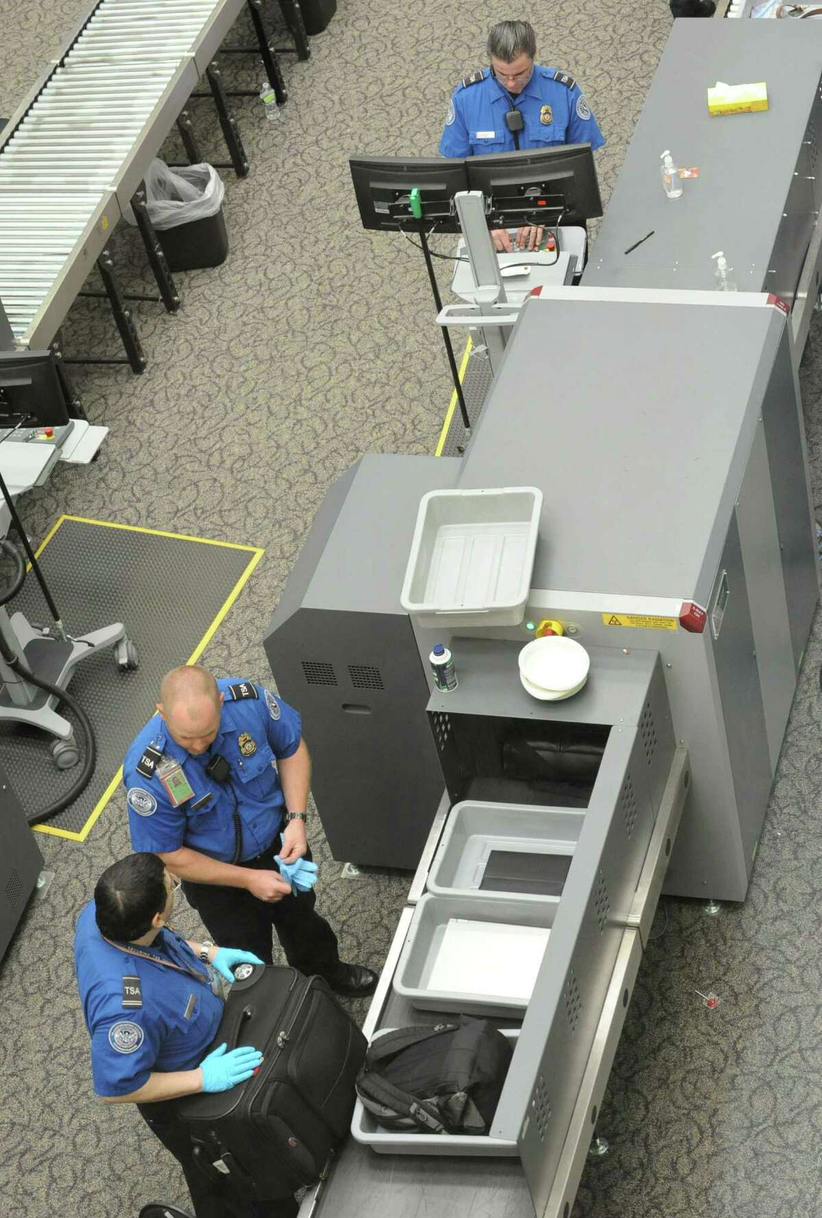 Sharp items, dull thinking slow airport lines