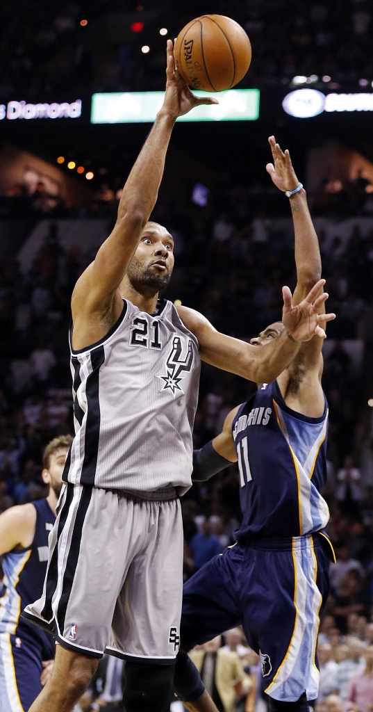 Duncan steps on the gas, just when Spurs were out