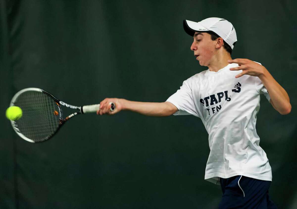 Greenwich sweeps Staples to win FCIAC boys tennis crown