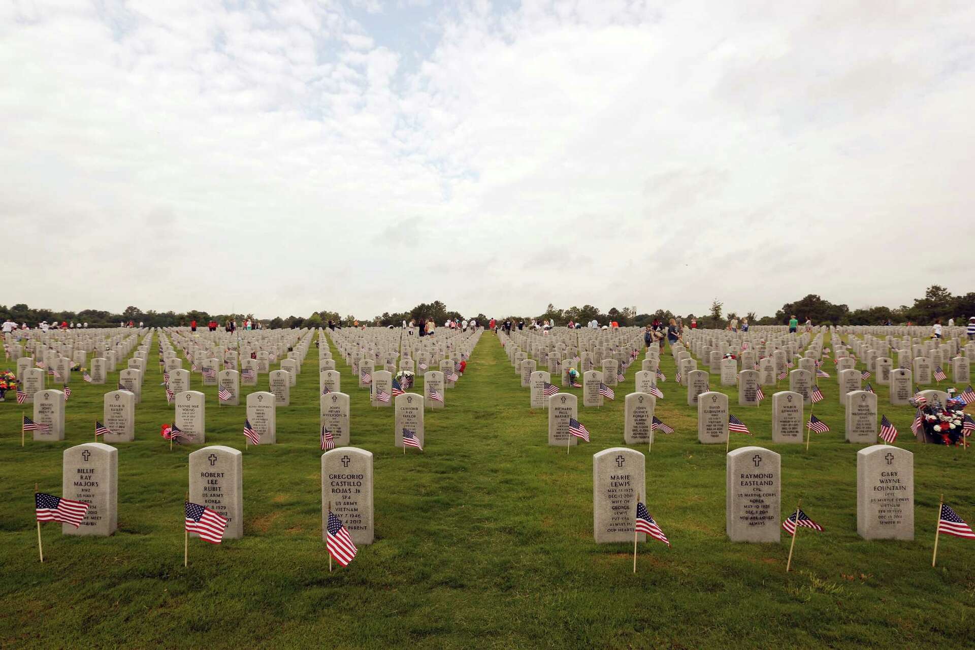 Flags placed at veterans cemetery 'because someone fought for us'