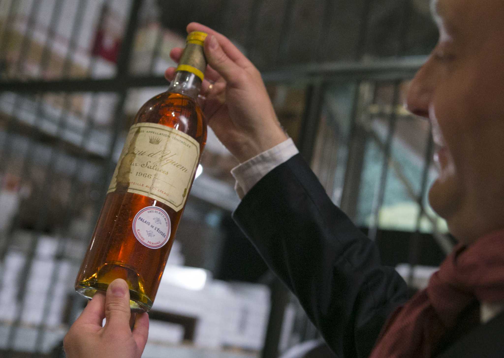 French president's wine on sale