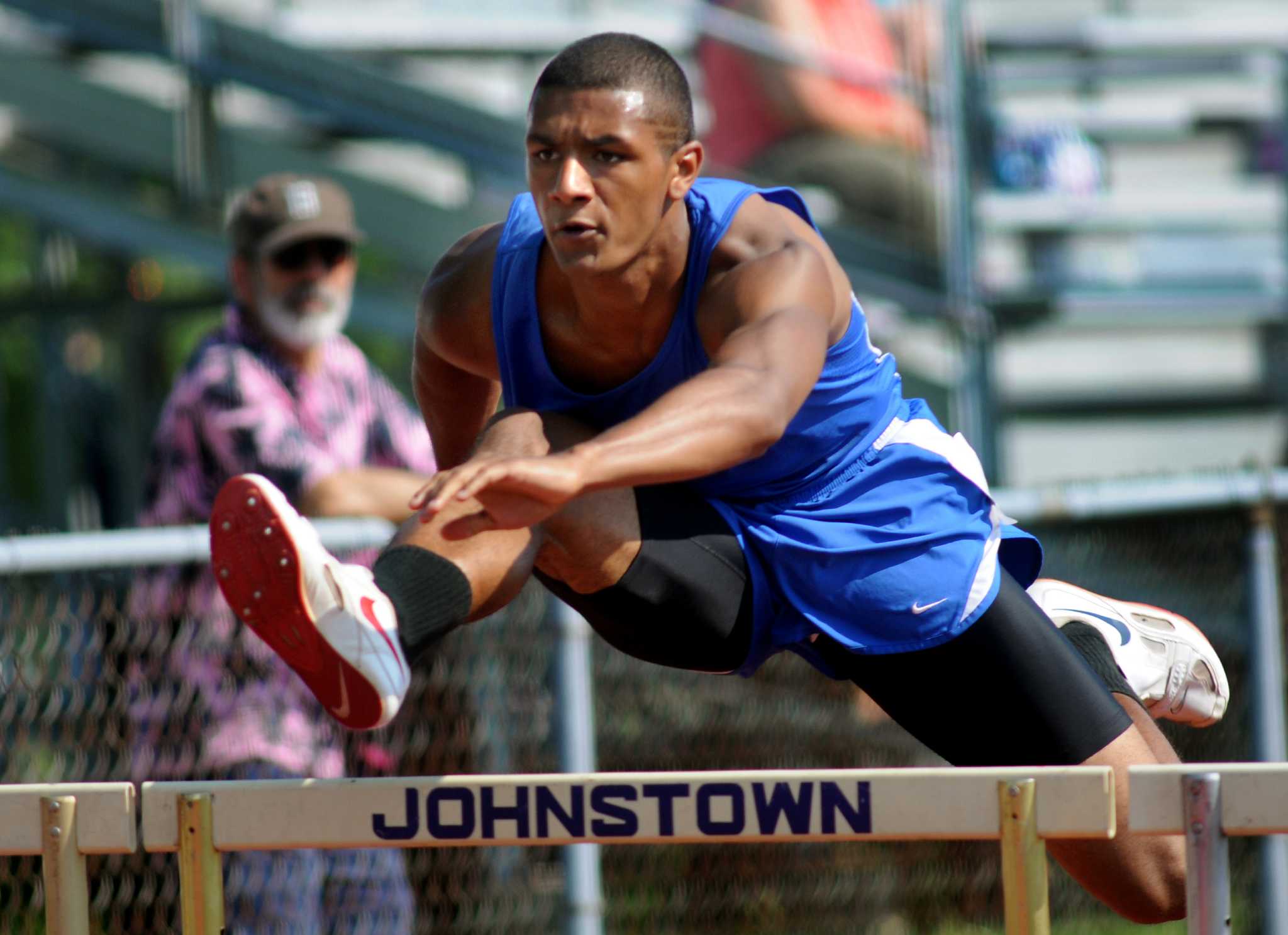 Hudson football player wows in track and field