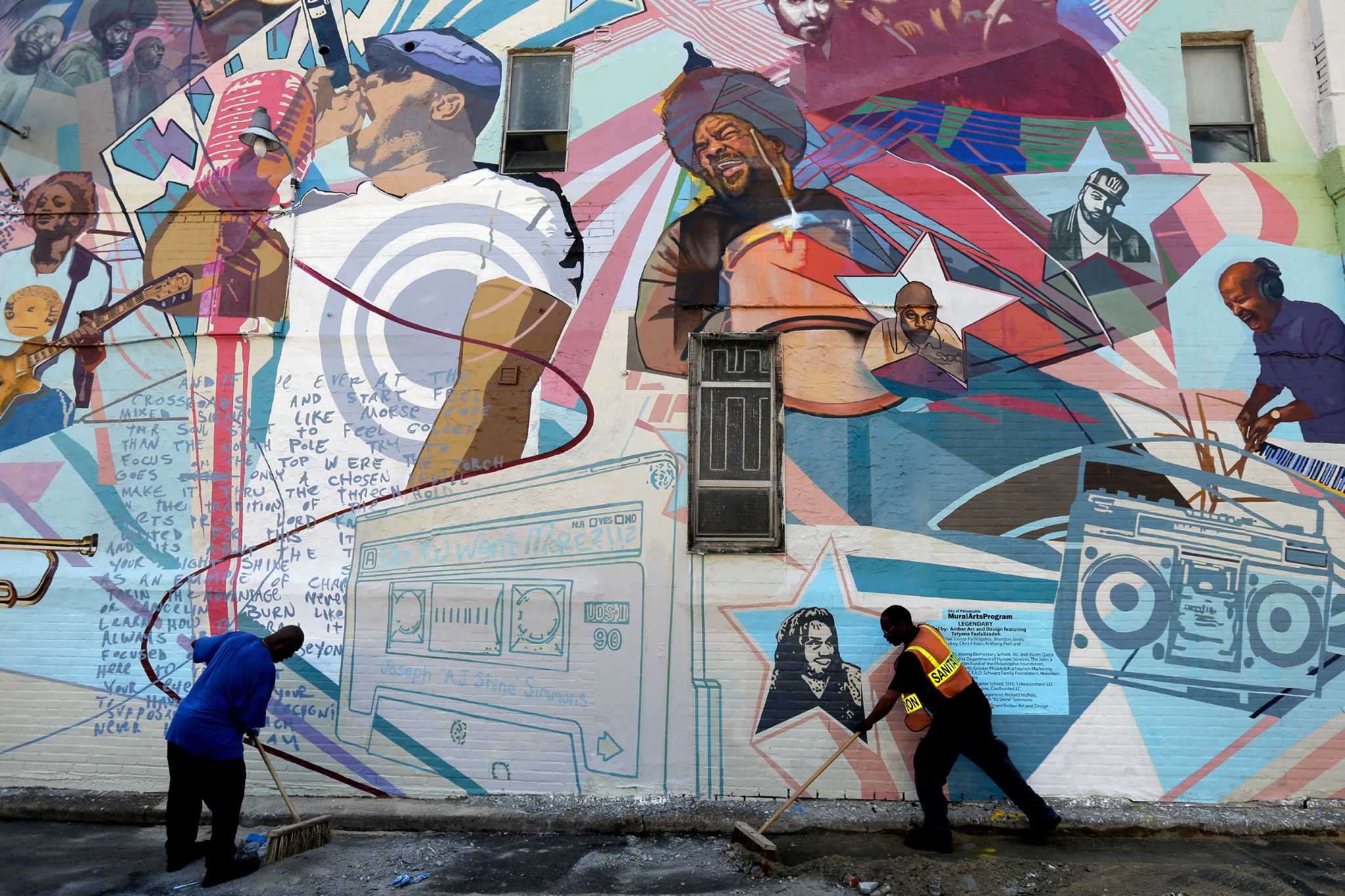 The Roots live large in new Philadelphia mural