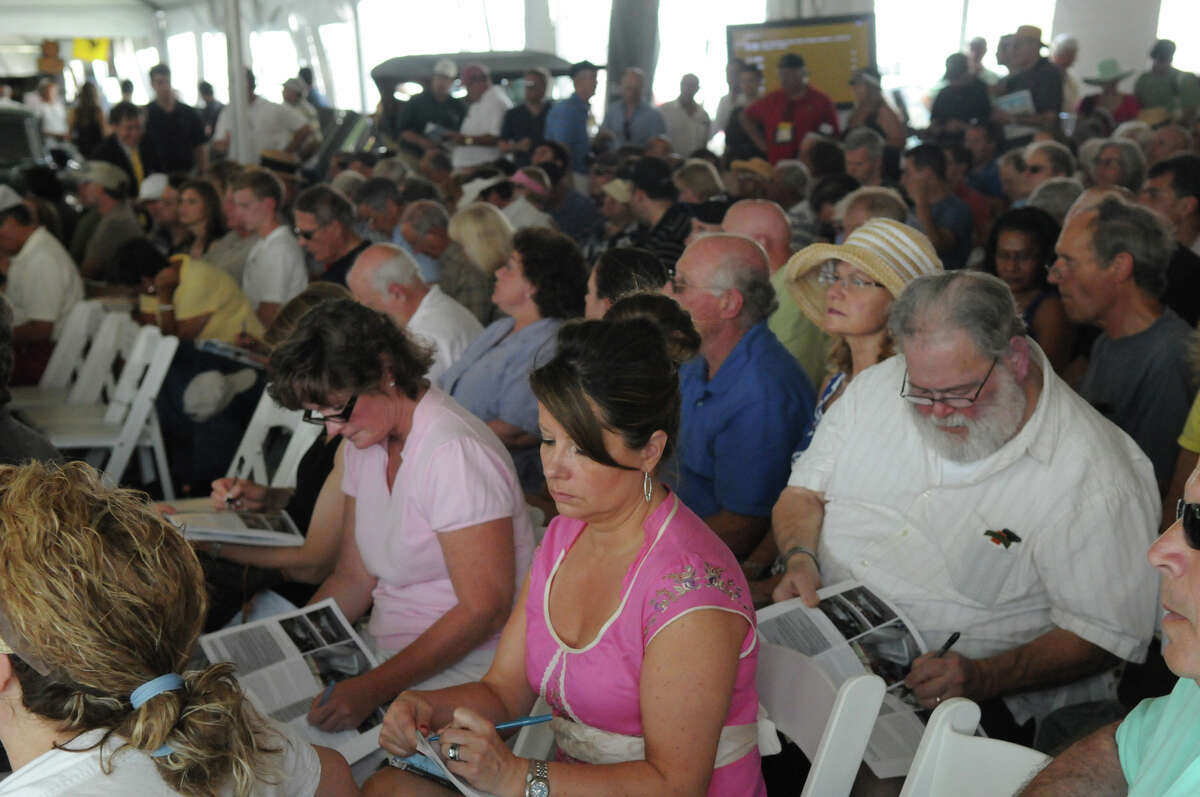 Auto auction, show hits with car crowd