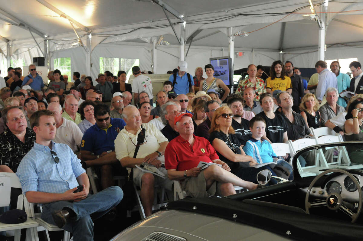 Auto auction, show hits with car crowd