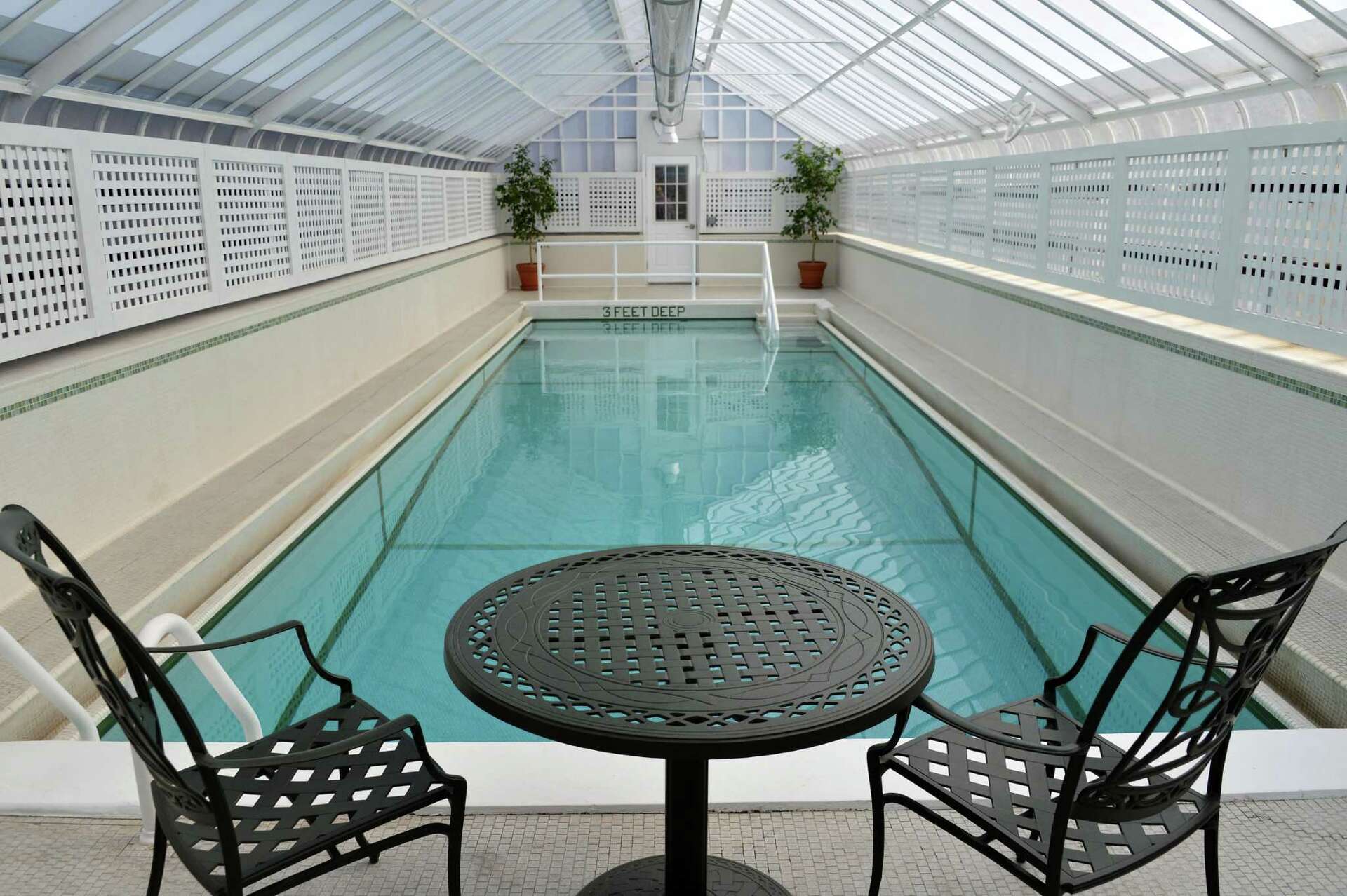 Mansion pool gets state makeover