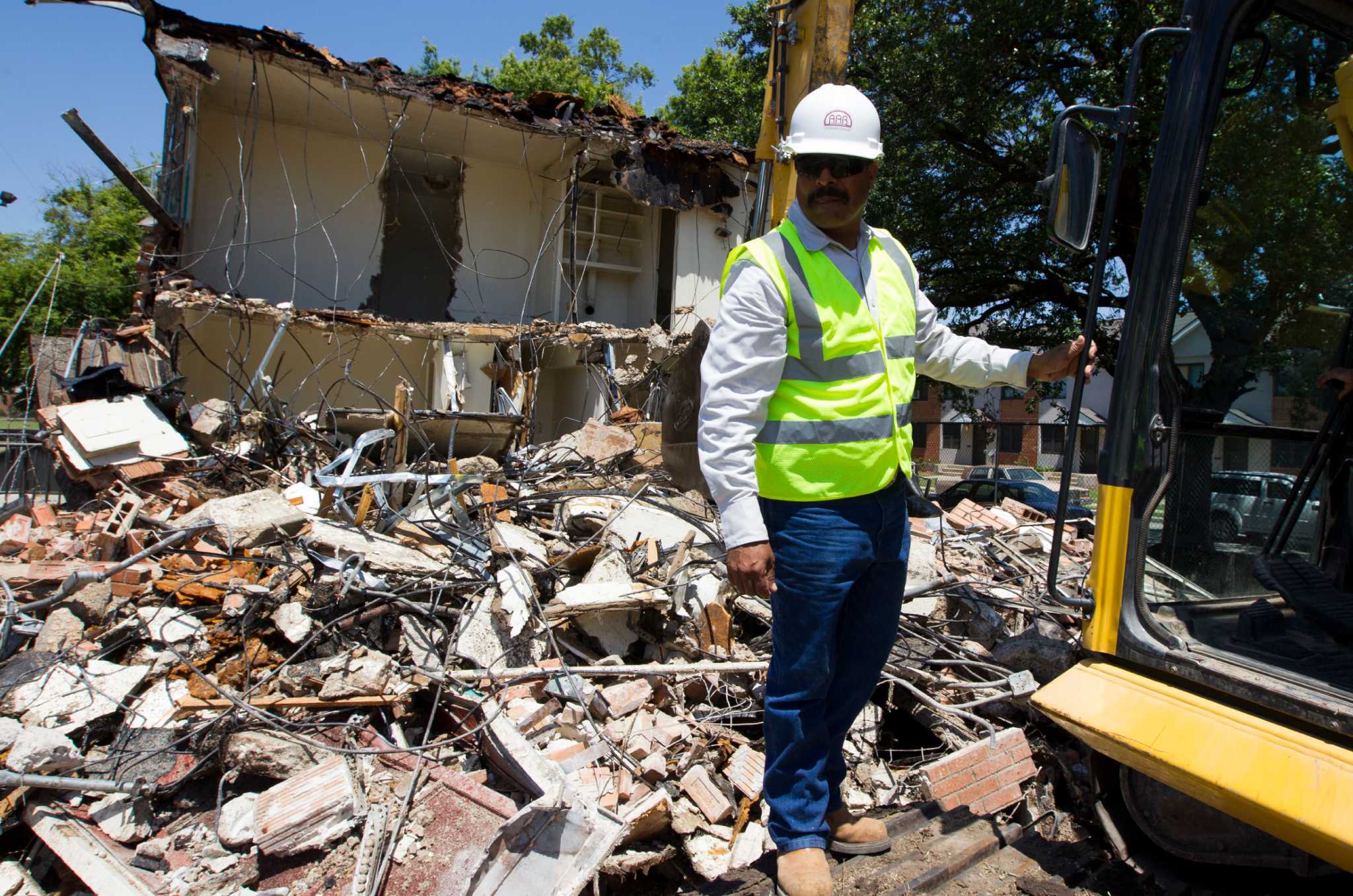 Dilapidated buildings demolished