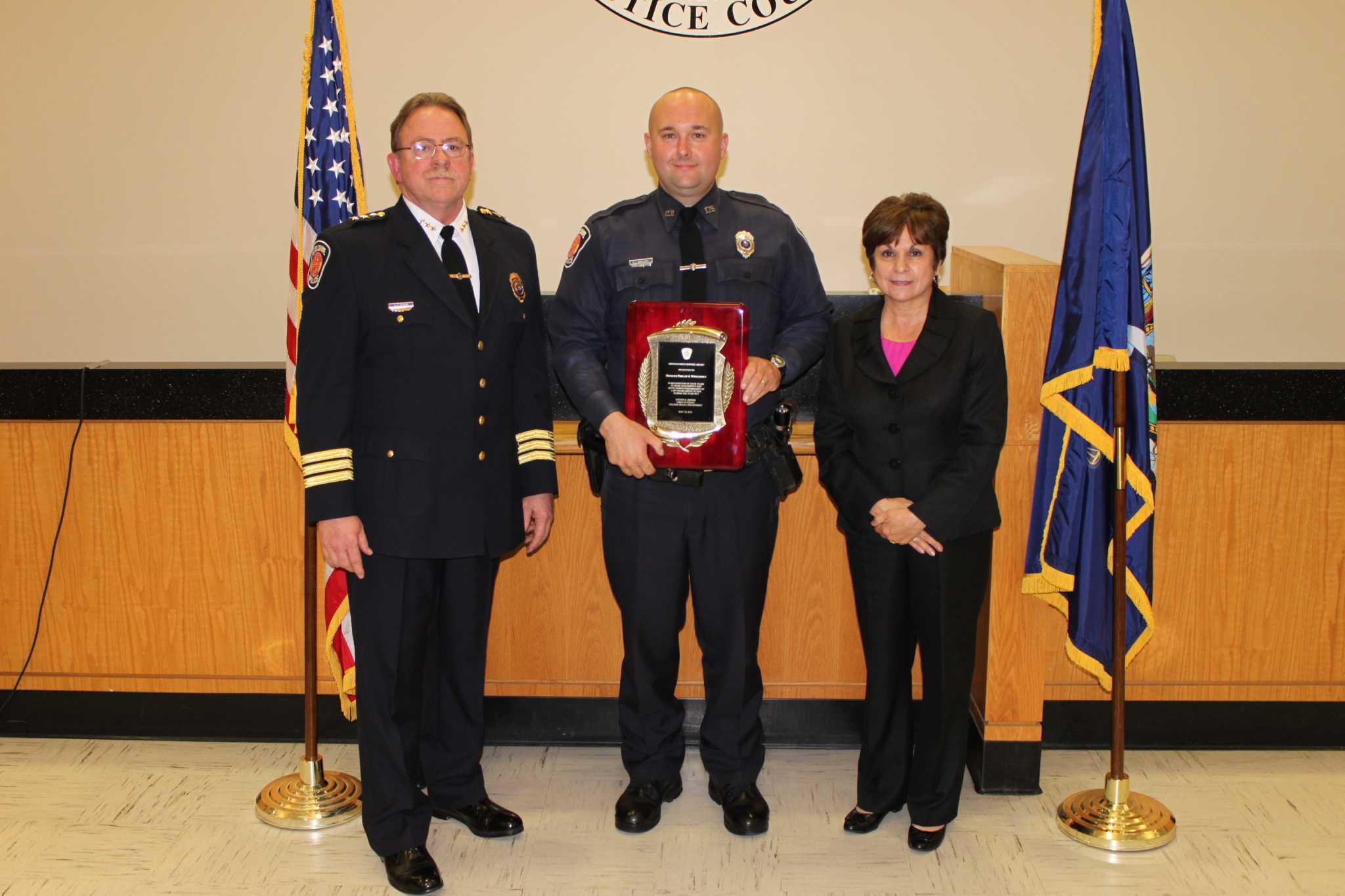 Colonie honors police officer