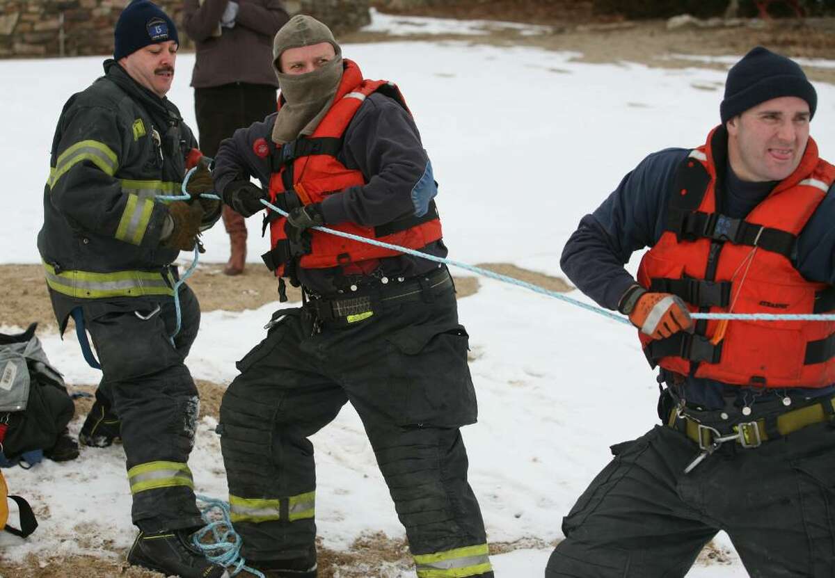 Ice rescue training