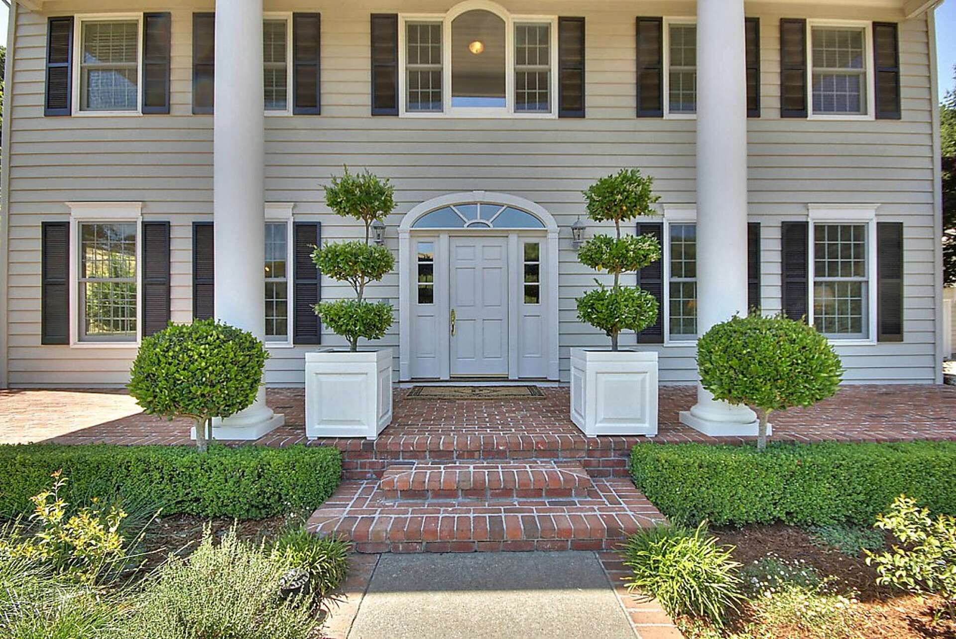 Colonial home in pastoral setting available in Moraga