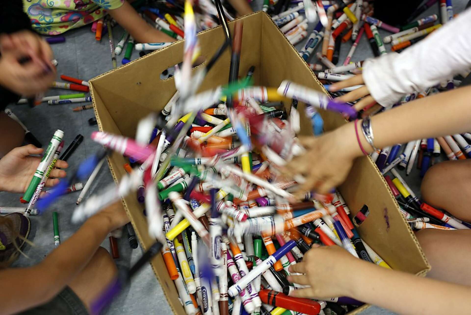 Students draw the line at tossing markers