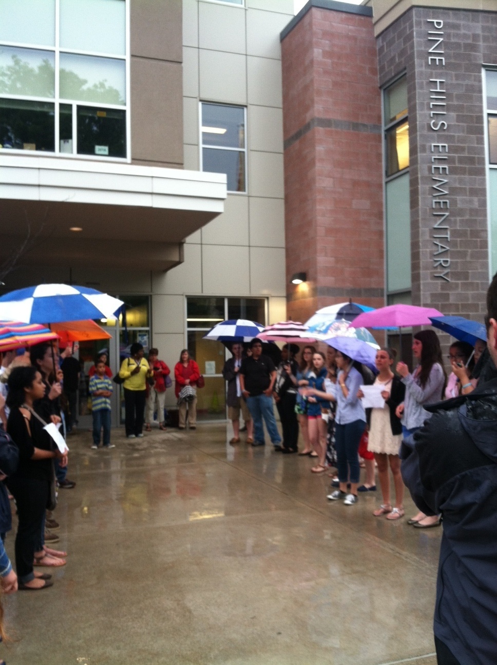 Students sing out against layoffs of music teachers