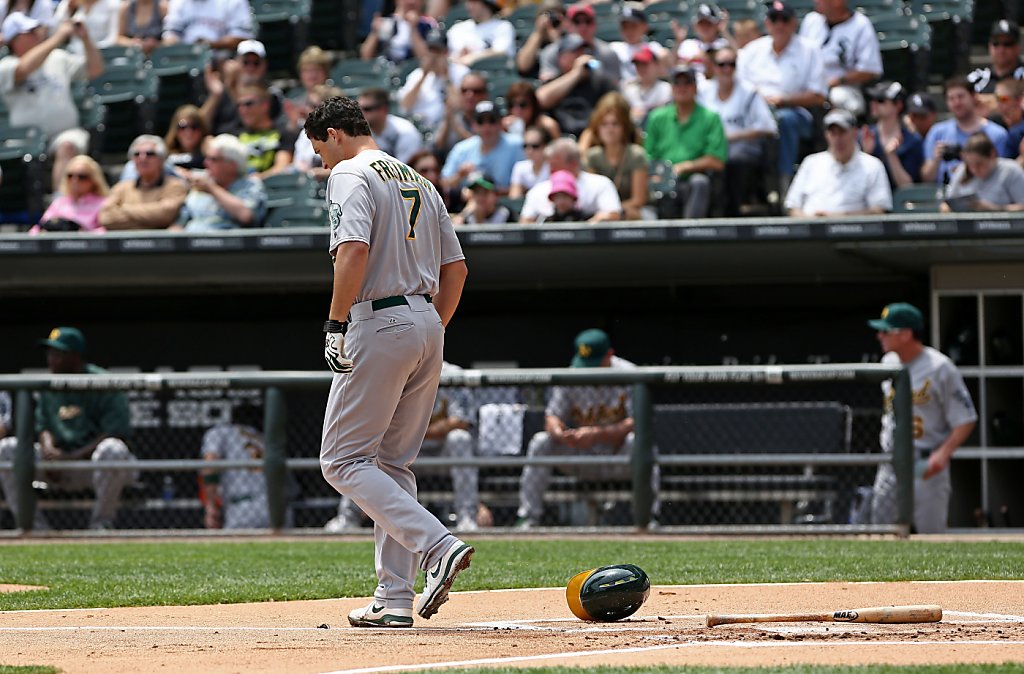 A's lose Chicago finale, end 13-4 stretch