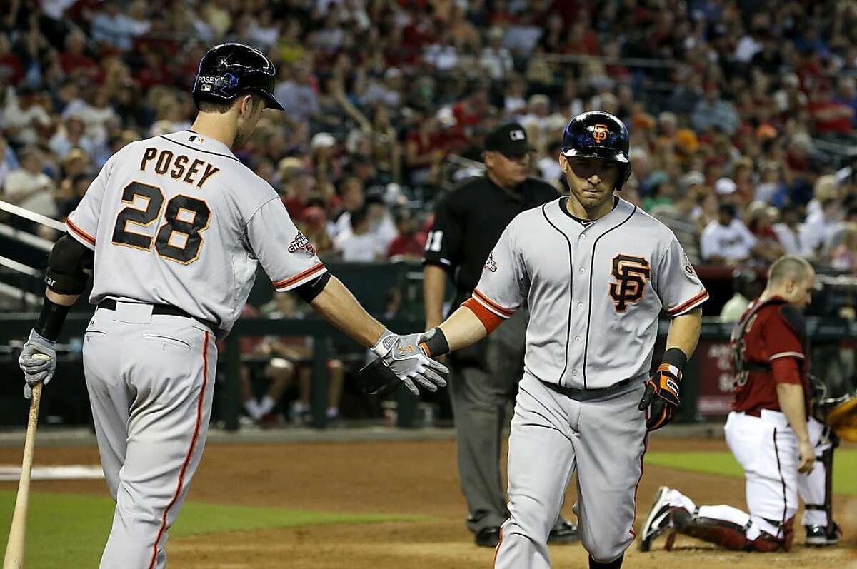 Scutaro, Belt homer to beat Arizona 6-2
