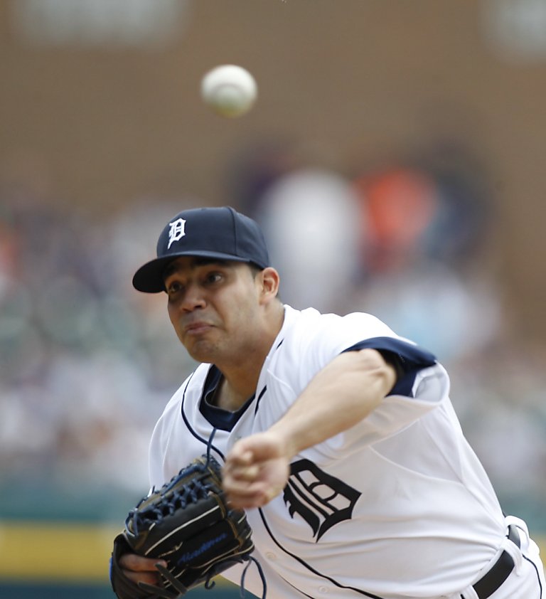 Tigers' Jose Alvarez wins in debut