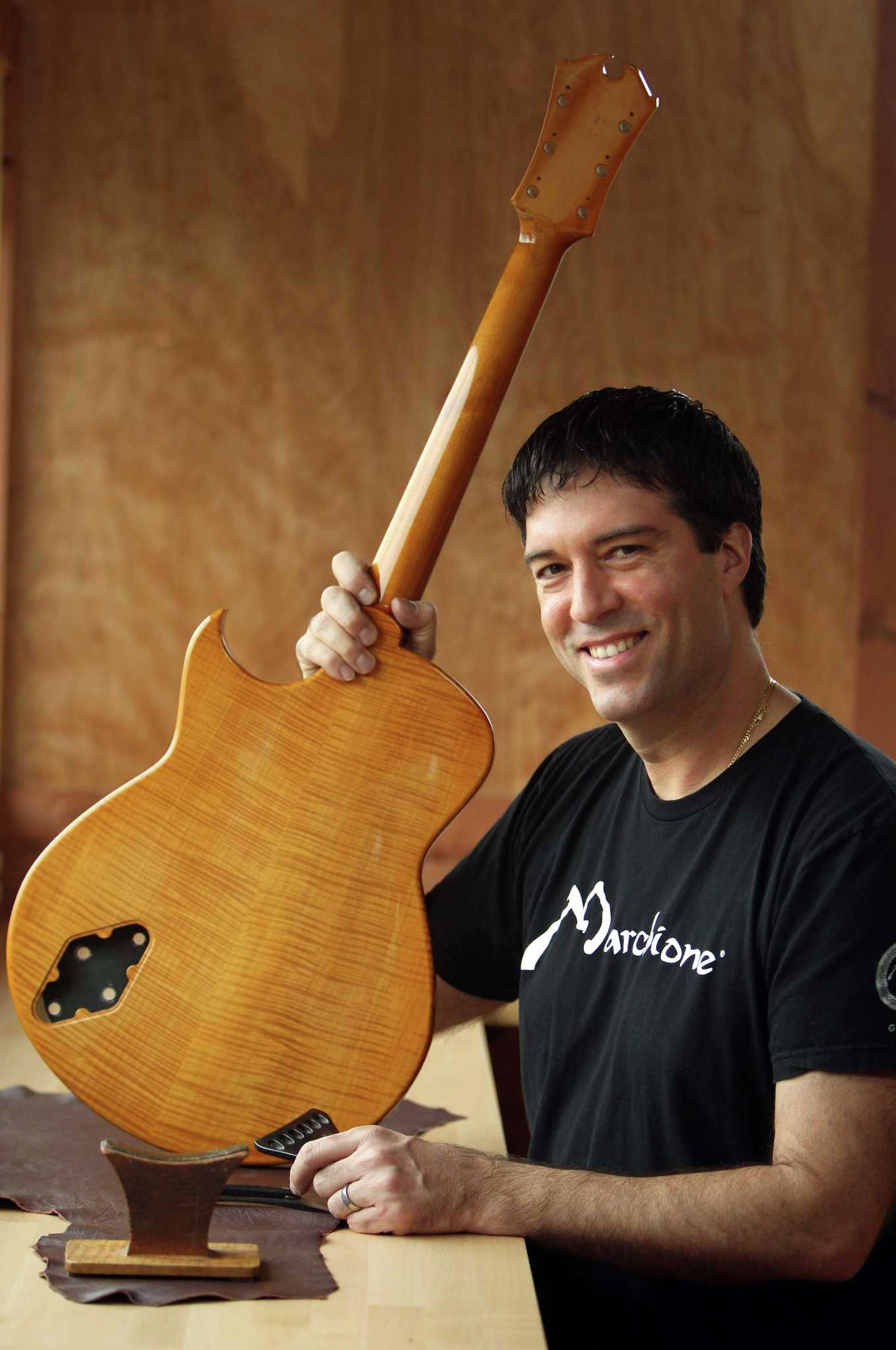 Stephen Marchione creates guitars that are masterpieces