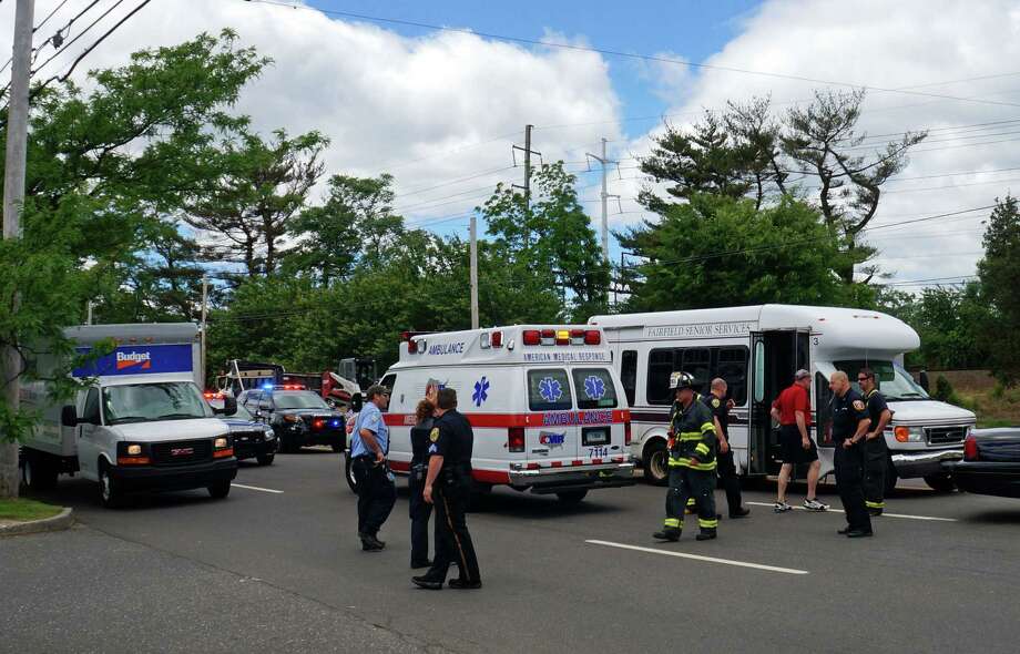 Senior Center bus, car collide on Post Road - Connecticut Post