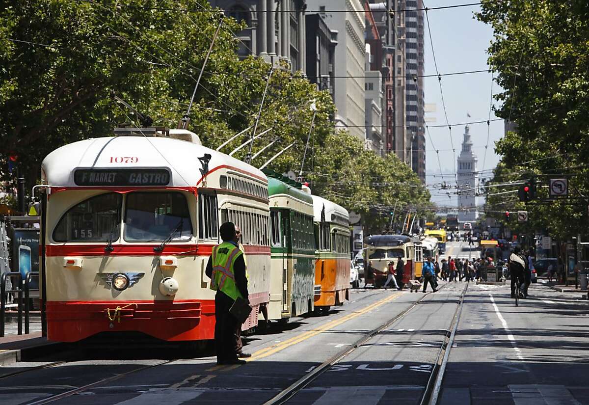 Muni bus, trolley collide - 15 injured