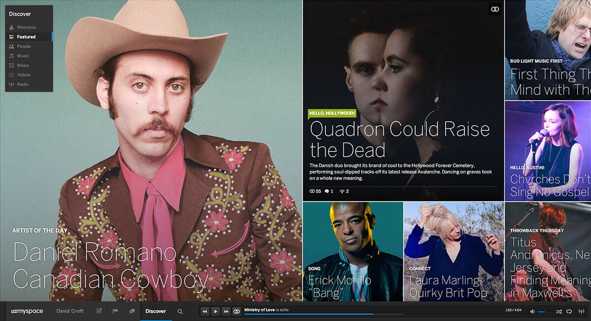 New Myspace takes it back to the future