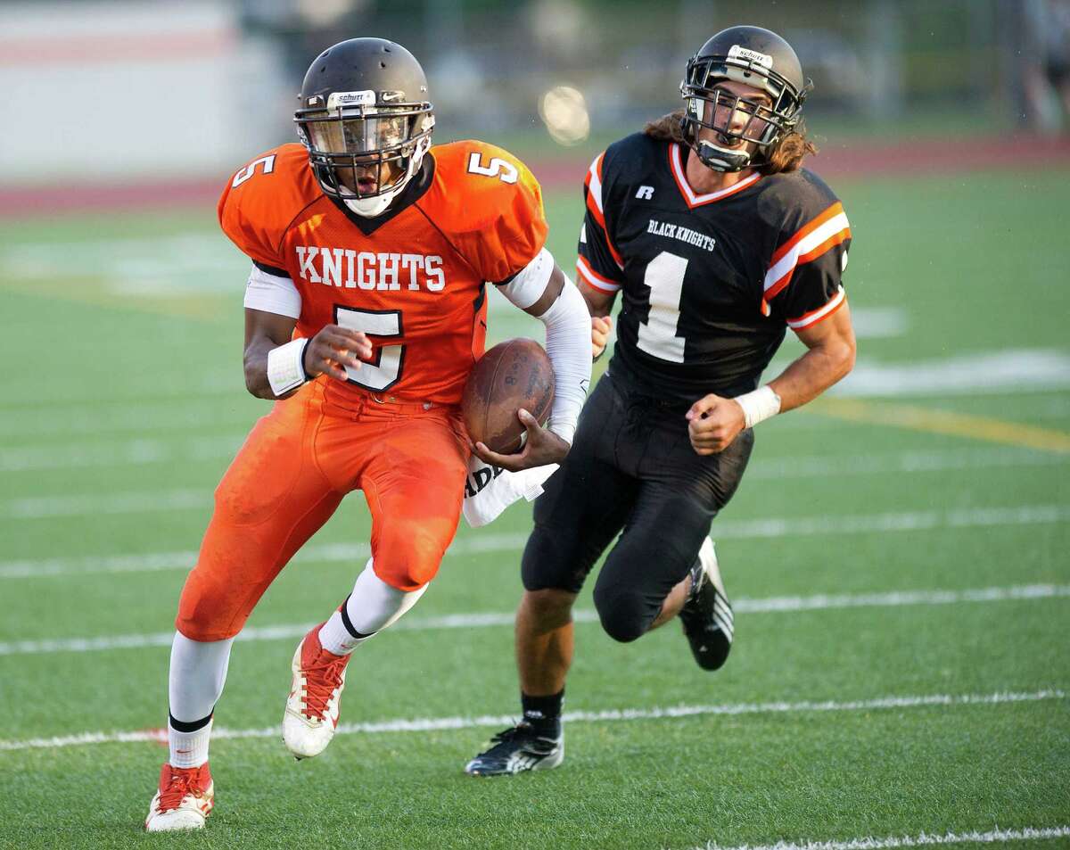 New look Stamford football holds spring game