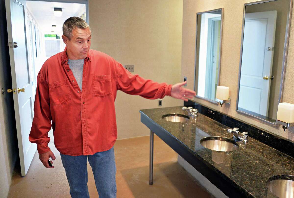 Homestretch for track workers at Saratoga Race Course