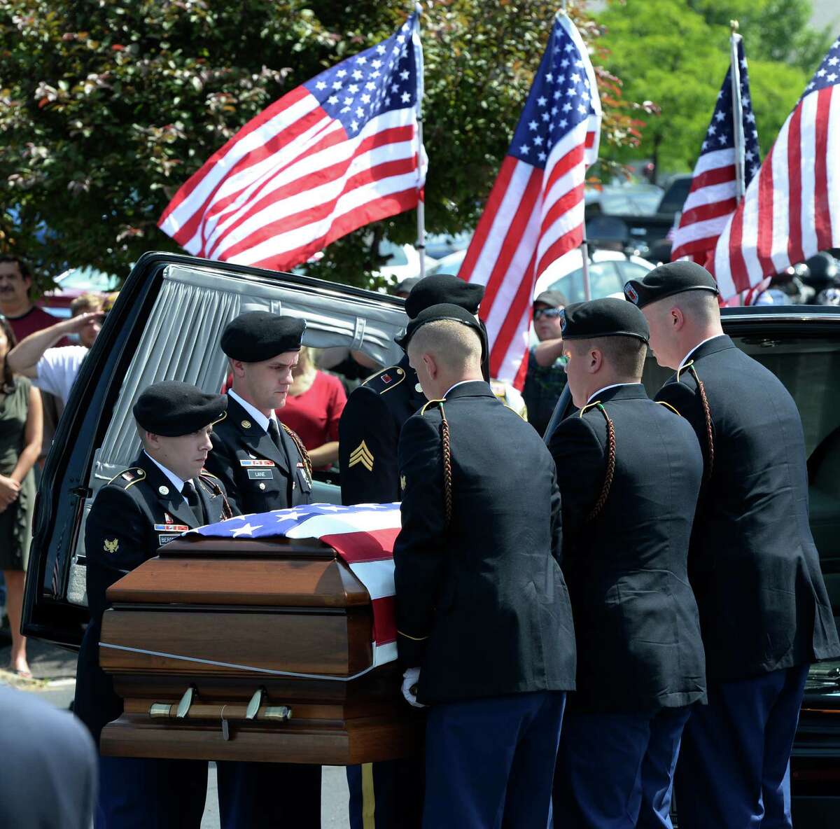 Grief, and pride, for a fallen soldier