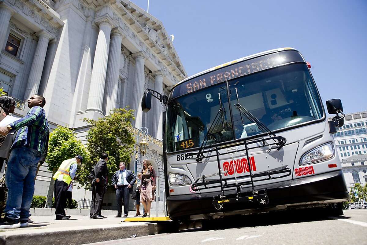 Muni bus' inaugural run has shaky start