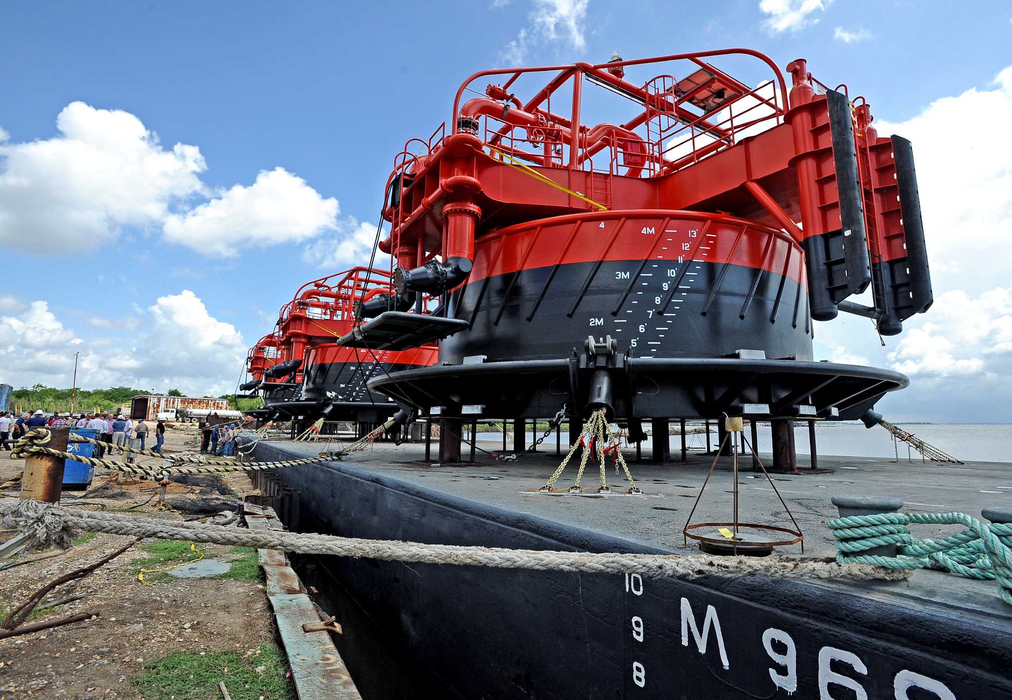Heavy duty buoys set for sea