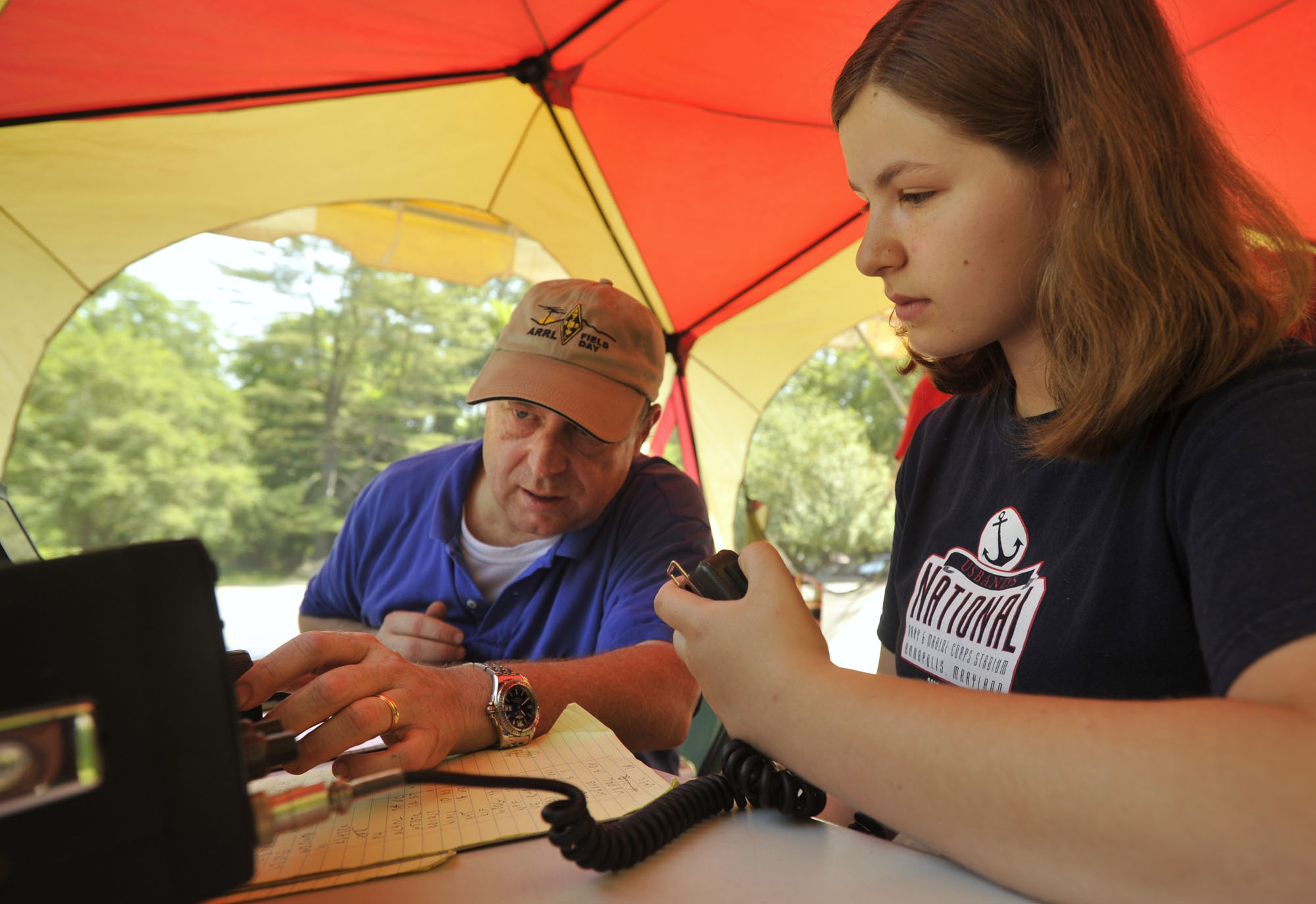 Ham radio operators compete in Field Day
