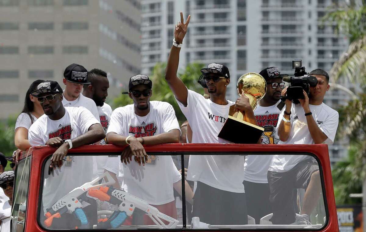 Heat celebrate with parade