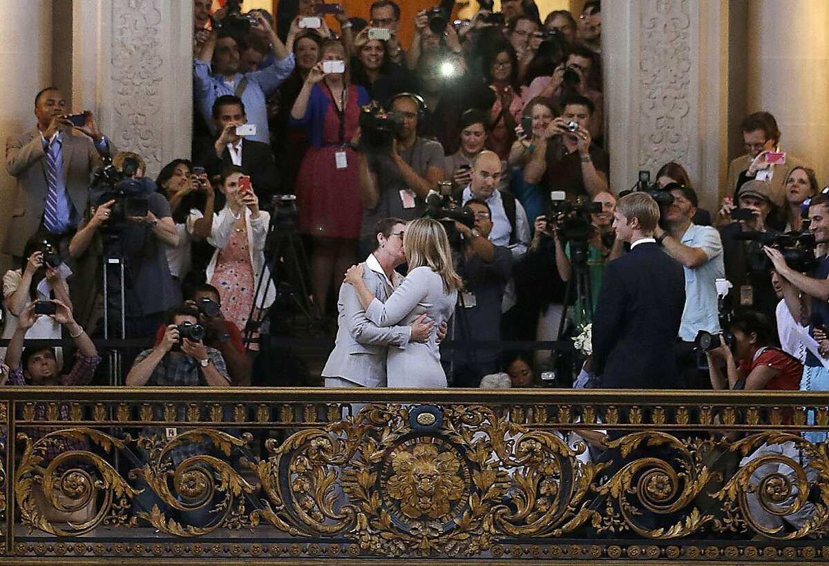 City Hall remains a beacon to same-sex couples