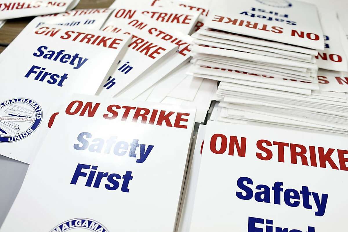 BART workers on strike - no service Monday