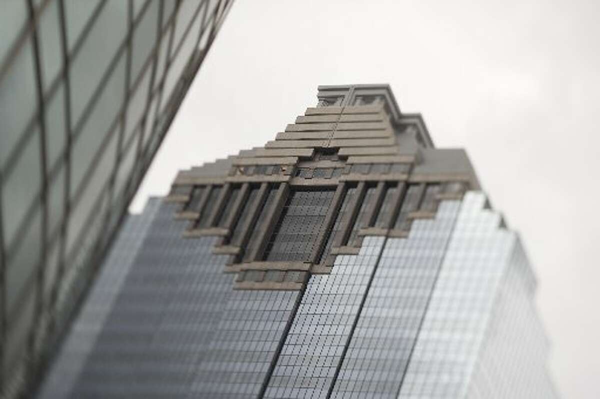 Houston's distinctive 'Mayan temple' skyscraper on the market