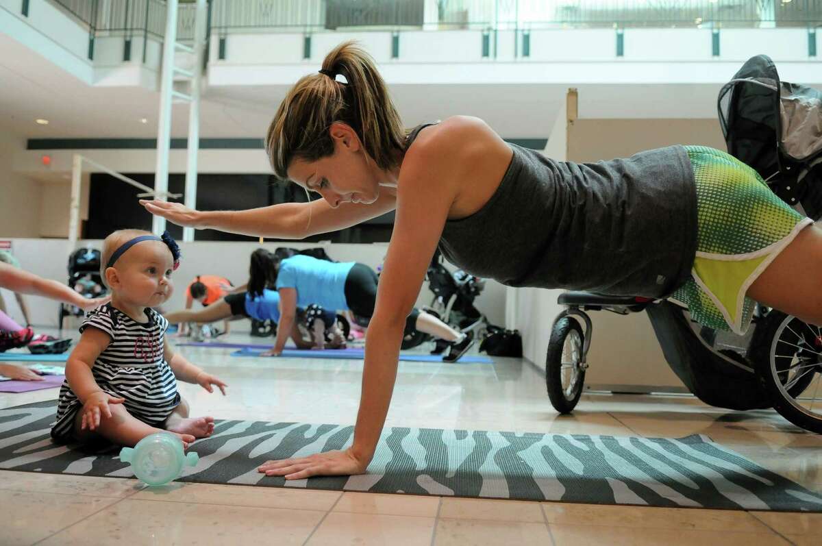 Moms and little ones get fit at Baby Boot Camp in The Woodlands