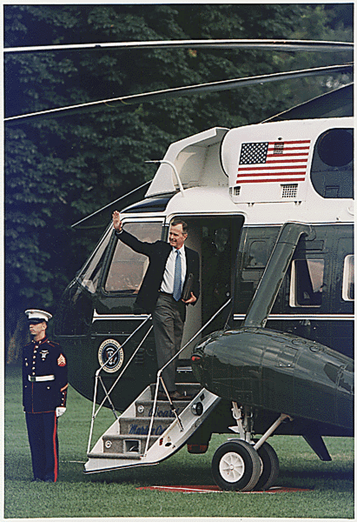 George H.W. Bush rushed to the hospital