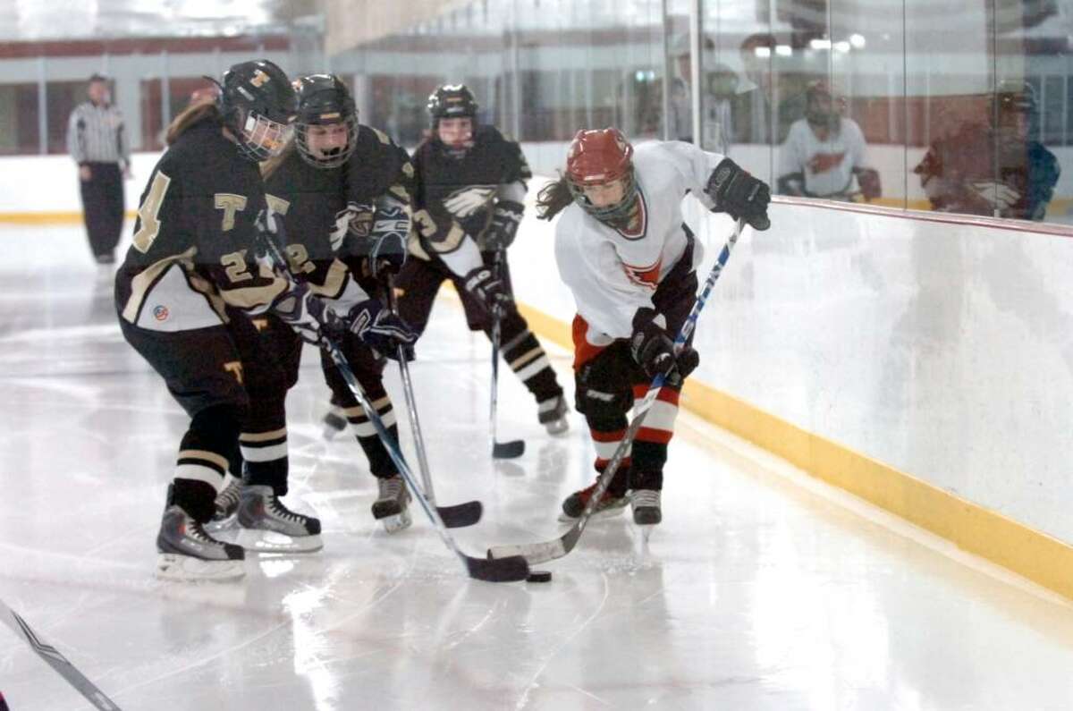 Two second period goals lift Greenwich past Trumbull in girls hockey