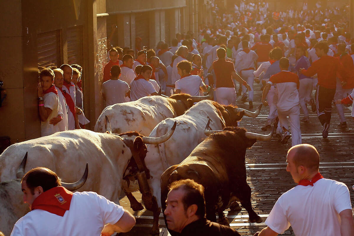 2013 Running of the Bulls in Pamplona