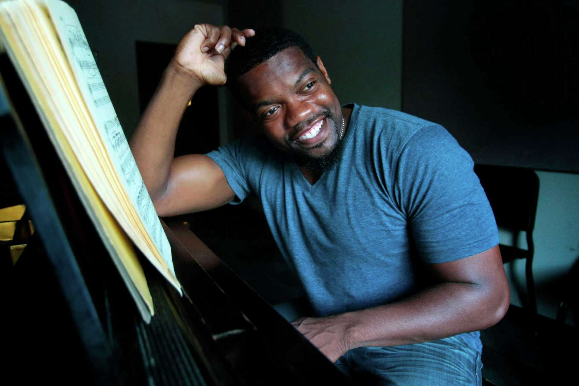 Travis Pratt hits the high notes as an opera singer