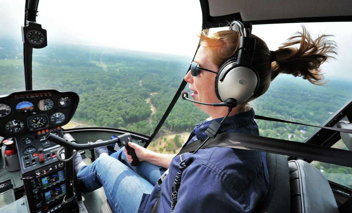 High rollers get new look at track from helicopter