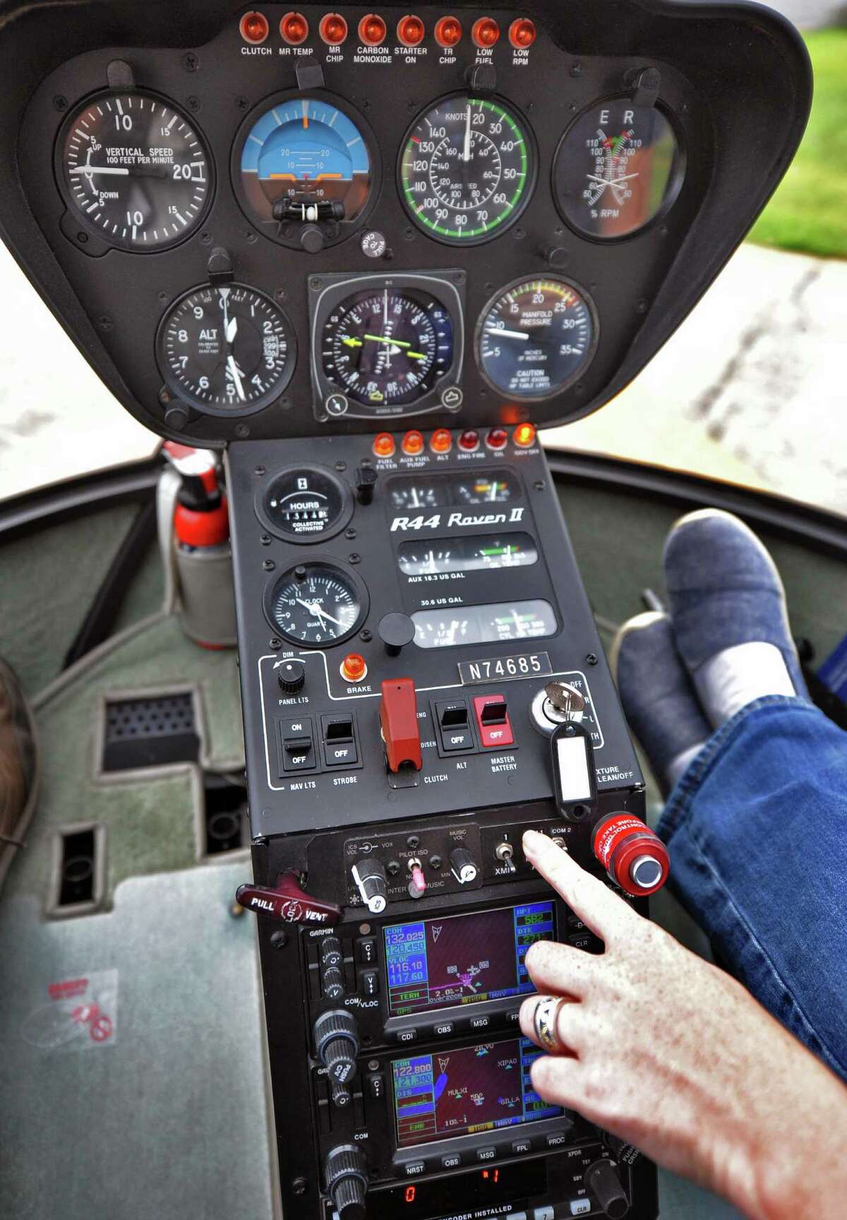 High rollers get new look at track from helicopter