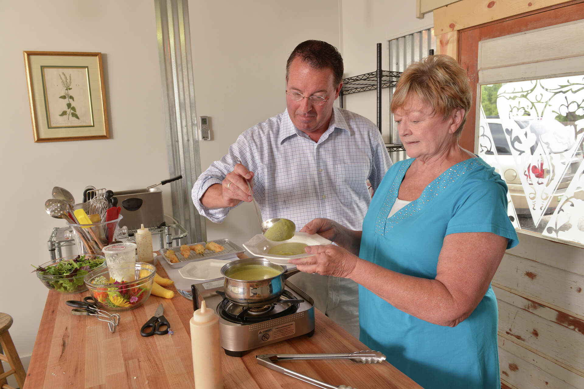 A cozy, comfy cooking encounter