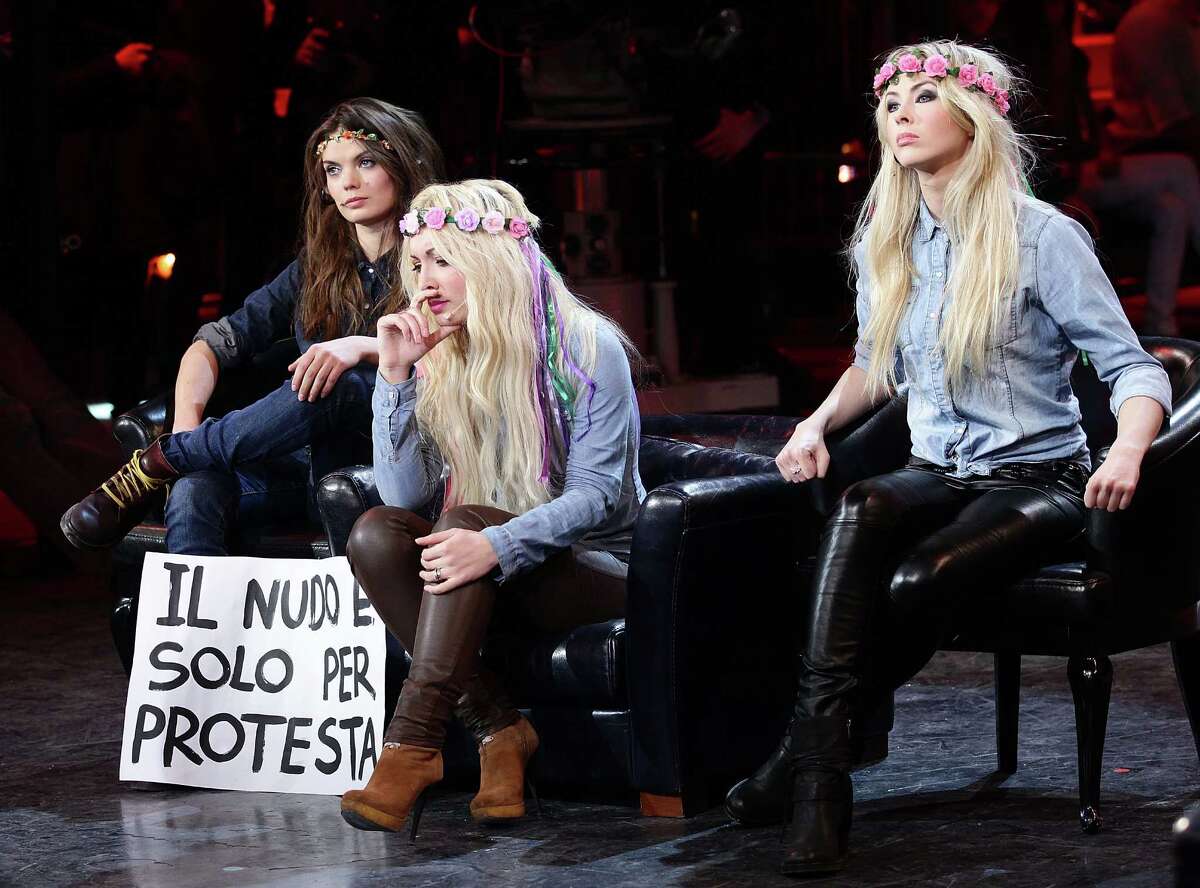 Photos: Topless feminists Femen honored in France