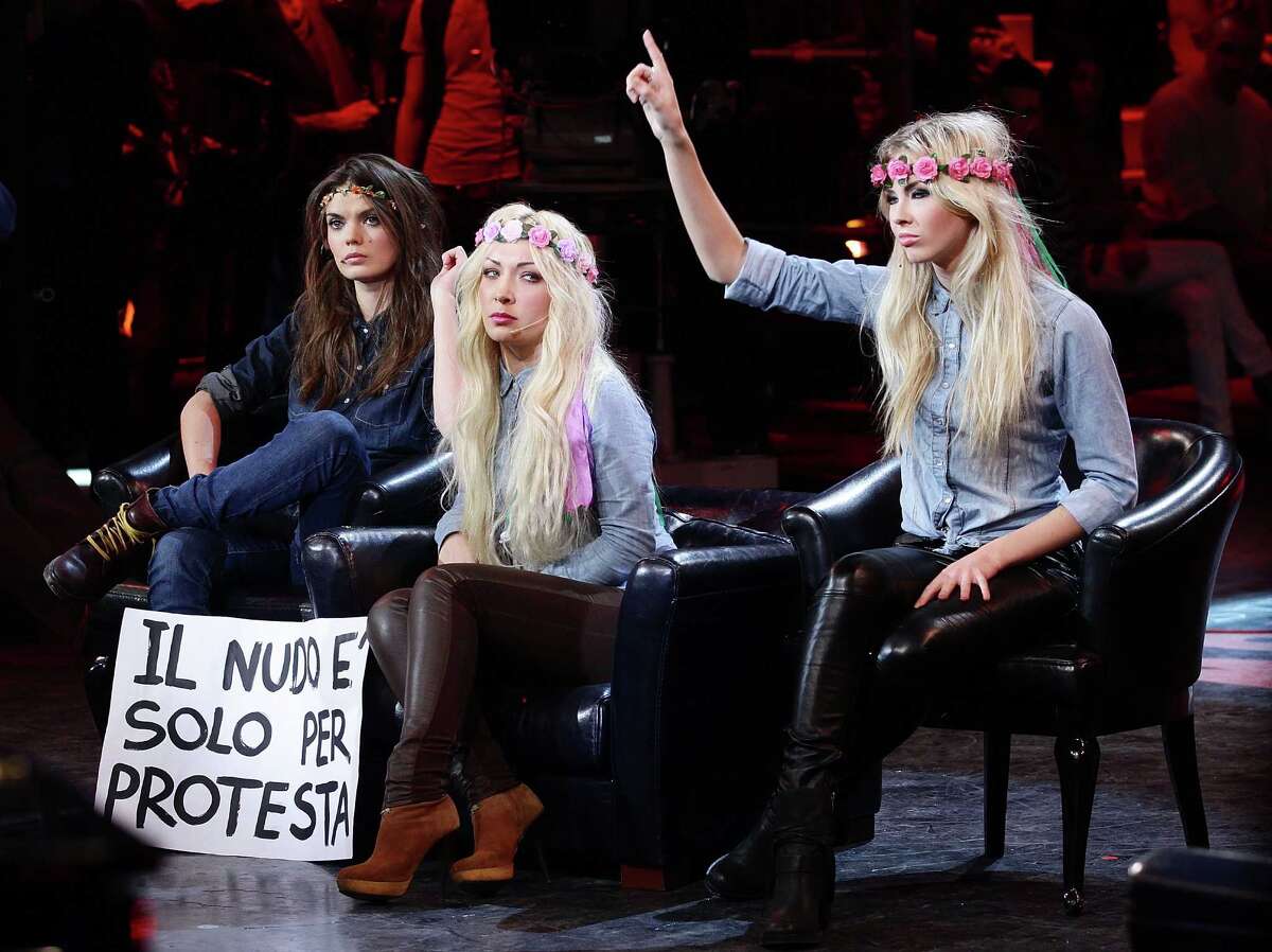 Photos: Topless feminists Femen honored in France