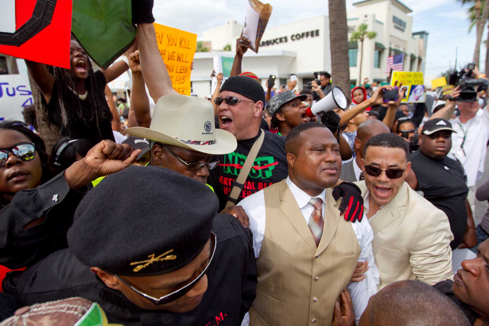 Dueling Trayvon Martin protests collide in River Oaks