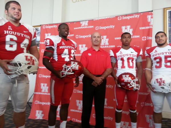 UH football unveils new uniforms for 2013 season