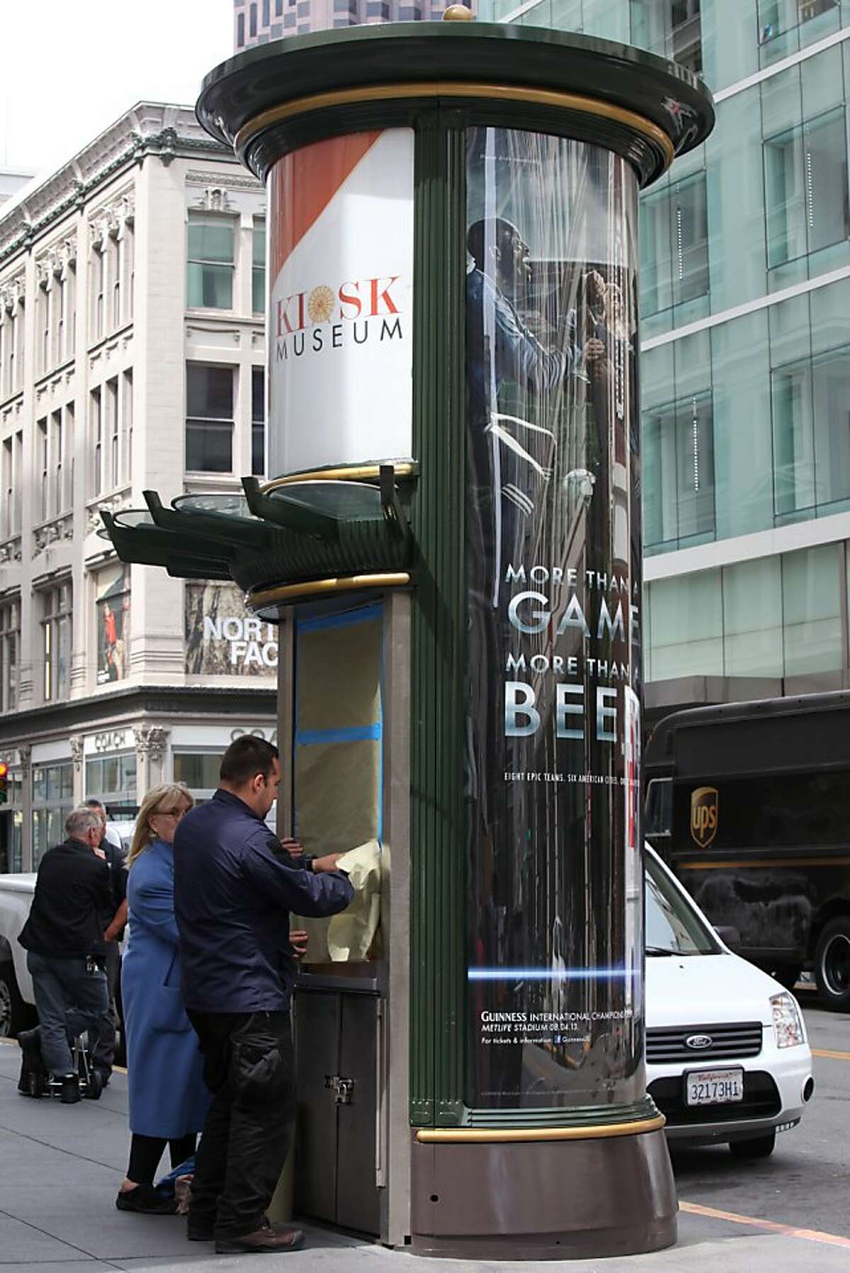 Newsstand kiosks bear art curiosities