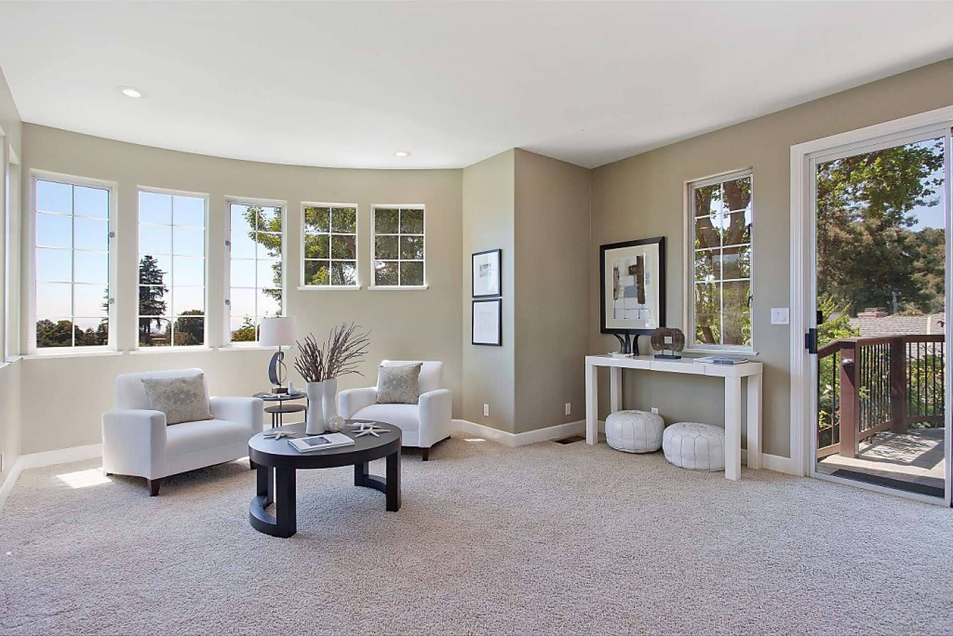 Contemporary Montclair home has views, wine cellar