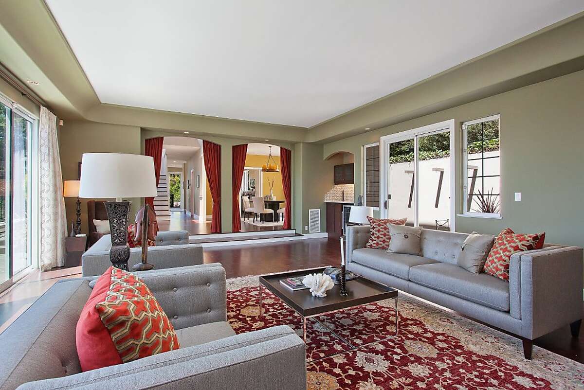 Contemporary Montclair home has views, wine cellar