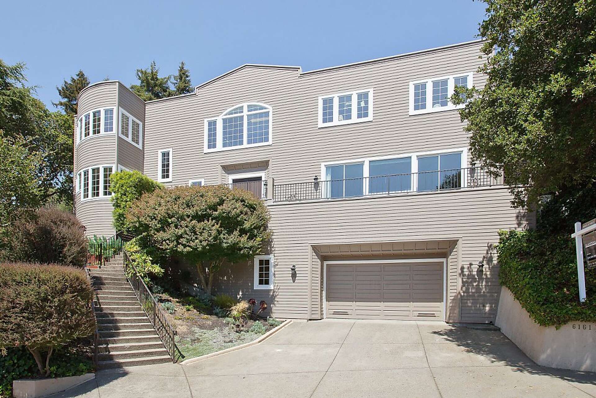 Contemporary Montclair home has views, wine cellar